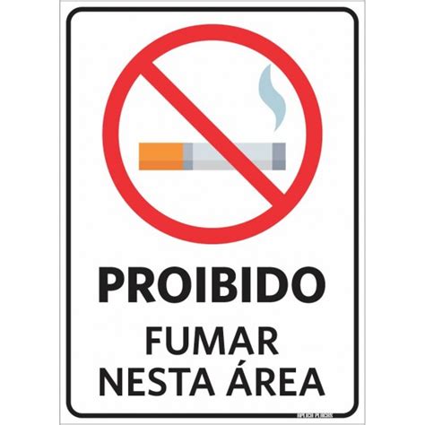 Placa Sinalização Condomínio Proibido Fumar Nesta Área