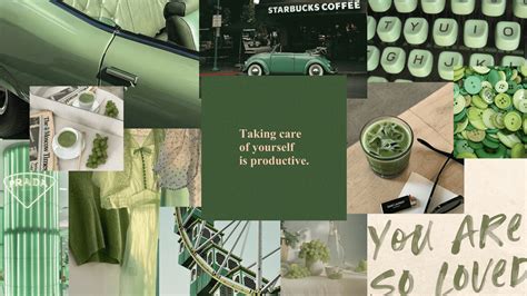 Pastel Green Background Aesthetic