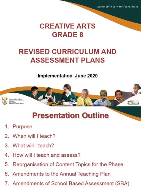 Grade 8 Creative Arts Curriculum Update Pdf