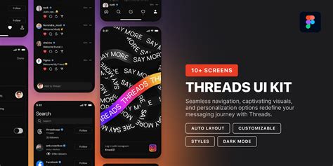 Threads App Ui Design 12 Screens Figma