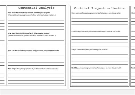Annotation Guide For Gcse A Level Art Self Assessment Evaluation