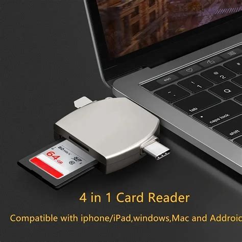 Sd Card Reader For Iphoneipadandroid Computercamera Four In One