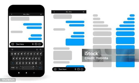 스마트 폰 채팅 Sms 메신저 메시지 거품 디자인 템플릿입니다 Brand Name Smart Phone에 대한 스톡 벡터 아트 및 기타 이미지 Brand Name