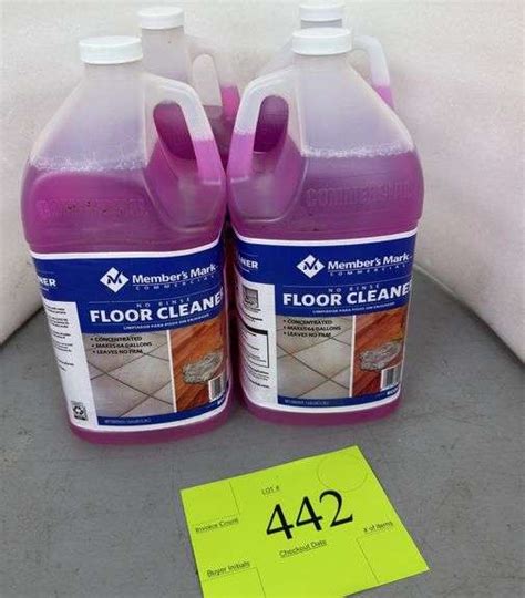 4 Jugs Of No Rinse Floor Cleaner Earls Auction Company