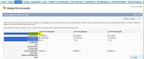 Duplicate Management On What Criteria Merge Accounts Auto Select The