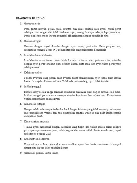 Dd Apendisitis Pdf
