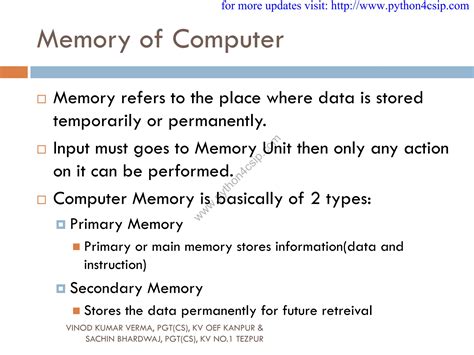 Computer System Organization Class 11 Pdf