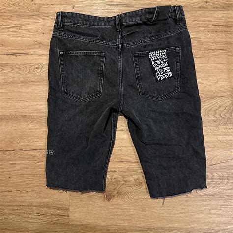 Black Ksubi Denim Shorts Size 32 Ksubi Jorts Jeans Depop