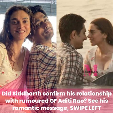Did Siddharth Confirm His Relationship With Rumoured GF Aditi Rao