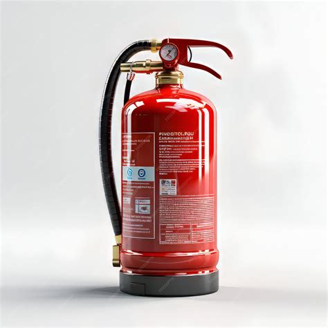 Premium Photo Red Fire Extinguisher On A White Background 3d Rendering