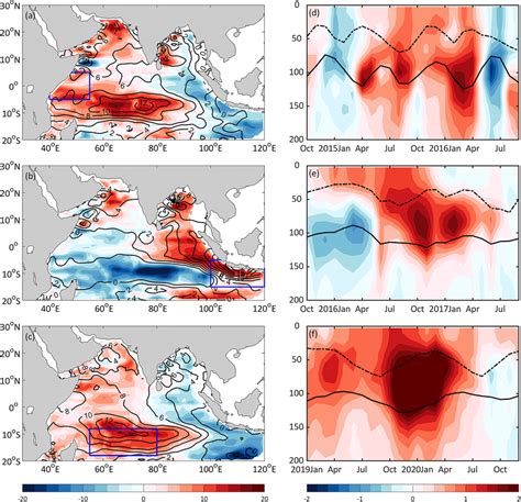 Spatial Distribution Of Average D22 Anomalies Shaded M And Sea