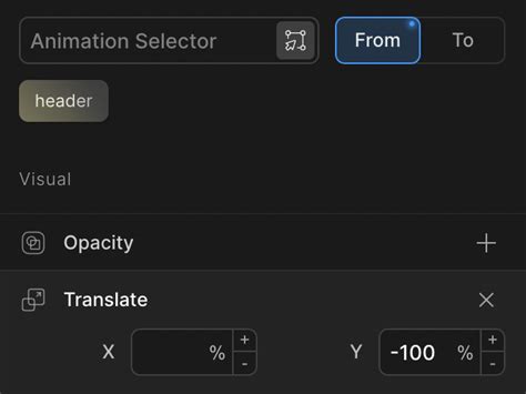 how to hide or reveal header based on scroll direction motion page