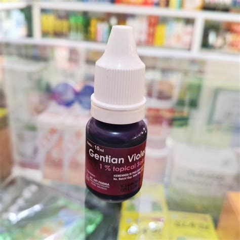 Jual Gentian Violet Afi Farma 10ml Obat Luka Biru Untuk Bibir Pecah Pecah Dan Sariawan