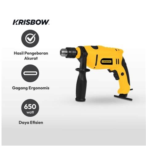 Jual BOR TEMBOK IMPACT DRILL 13MM KRISBOW Shopee Indonesia