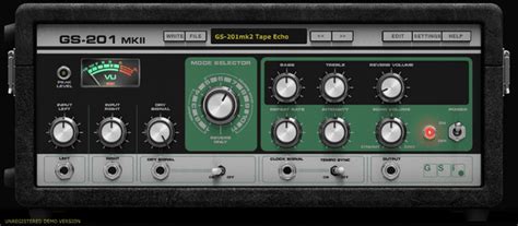 GSi GS 201 Mk II новая эмуляция Roland Space Echo для iOS AUv3