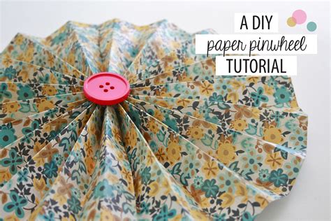 A Diy Paper Pinwheel Tutorial Dream Green Diy