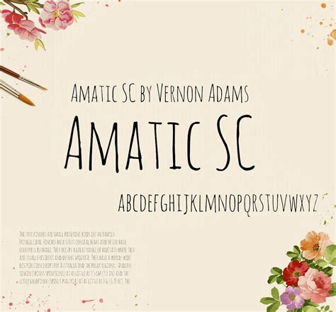 Font Amatic Sc Download And Install On The Web Site