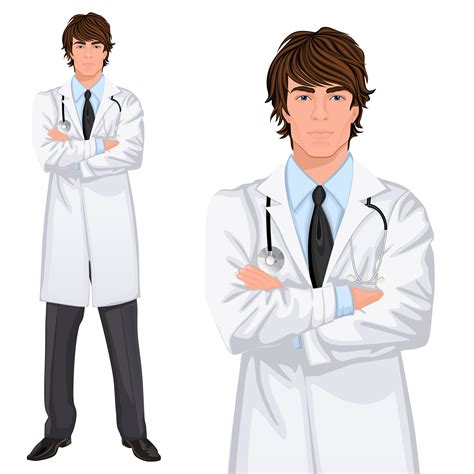 Young Man Doctor 435618 Vector Art At Vecteezy