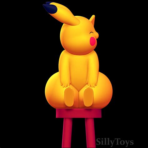 Archivo 3d Pikachu Sentado En Un Taburete 🐉 ・objeto Para Impresora 3d