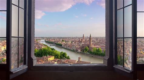 Красивый вид из окна на город 57 фото