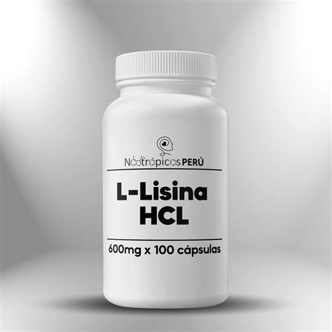 L Lisina Hcl 600mg 100 Cápsulas Nootrópicos Perú