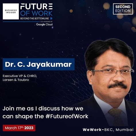 dr c jayakumar on linkedin looking forward to joining business insider india at their future