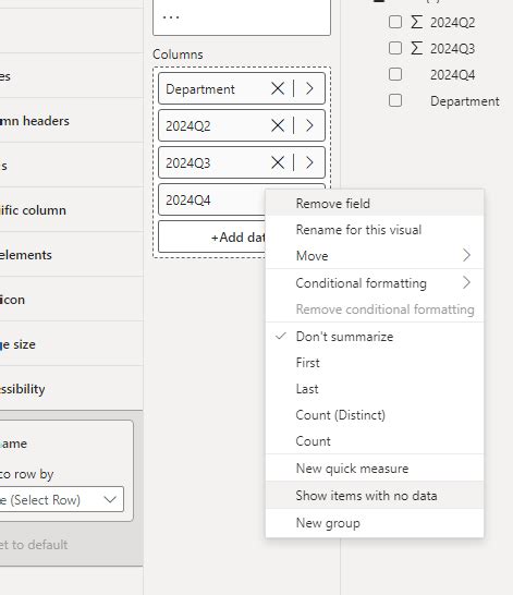 Solved Show Blank Column In The Table Visuals Enabled But Microsoft Fabric Community