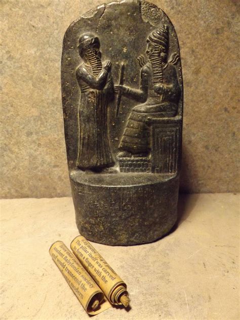 Babylon Law Code Of Hammurabi Akkadian Cuneiform Mesopotamian Art Sculpture