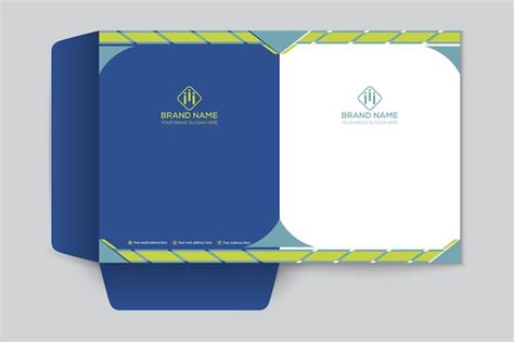 Premium Vector Elegant Lawyer Presentation Folder Design