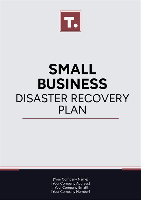 Free Small Business Disaster Recovery Plan Template To Edit Online