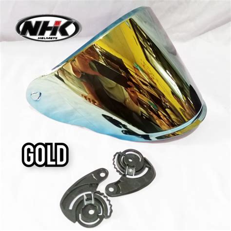Jual Kaca Visor Nhk R6 R 6 Flat Datar Model Venom Iridium Gold Silver