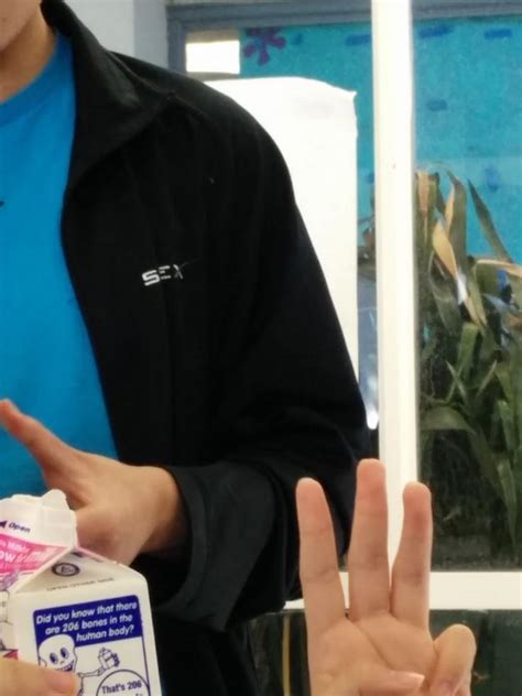 My Friend S SPACE X Jacket Folded To Spell SEX R Mildlyinteresting