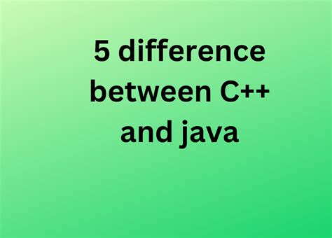 5 Difference Between C And Java Spark Databox