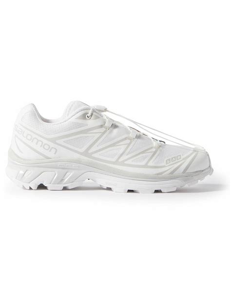 Salomon Xt 6 Advanced Rubber Trimmed Mesh Sneakers White Salomon