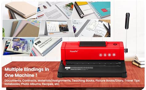 Amazon Noaln Binding Machine Spiral Coil Binder Hole Sheets Diy Book Binding