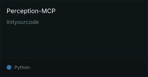 Schema Perception Mcp Glama