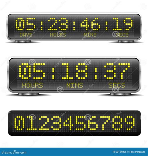 LED Countdown Timer Stock Illustration Illustration Of Information 50121825