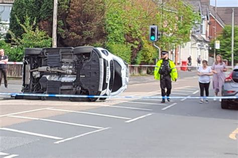 Driver Escapes Serious Injury After Van Flips Over During A Crash