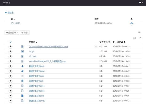 国外网盘php源码 极简云盘veno File Manager V272优化图标修正汉化版资源chieng个人博客