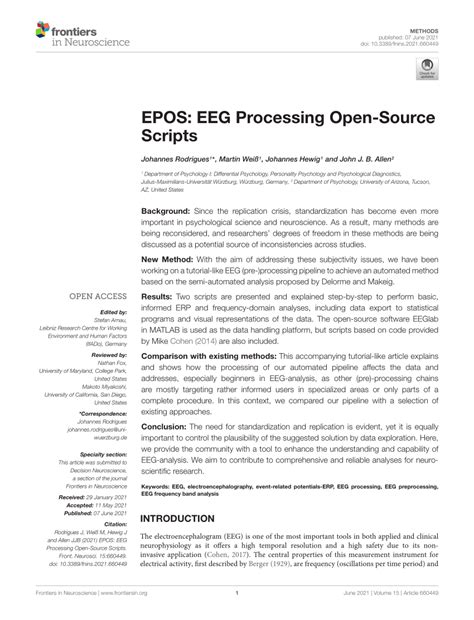 pdf epos eeg processing open source scripts