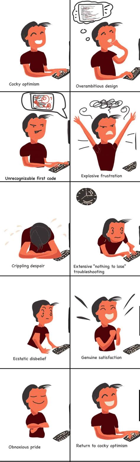 10 Stages Of The Newbie Coder The Voice
