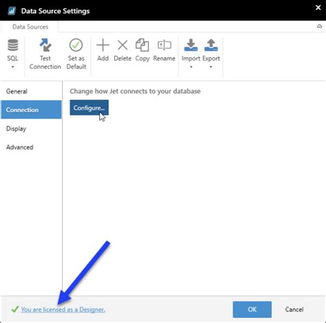 Create A Sql Based Data Source With Jet Reports Jet