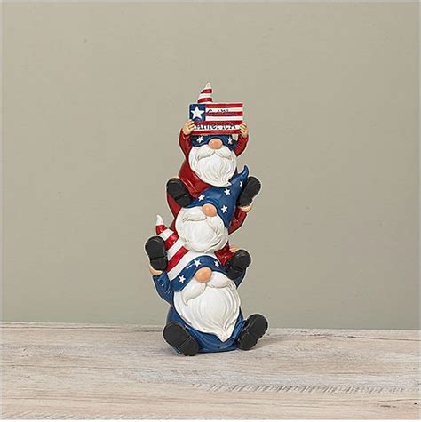 Gerson Company 12 2 H Resin Stacking Americana Gnomes