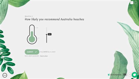 Slider Question Type Surveysparrow