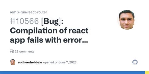 Bug Compilation Of React App Fails With Error Error In Node
