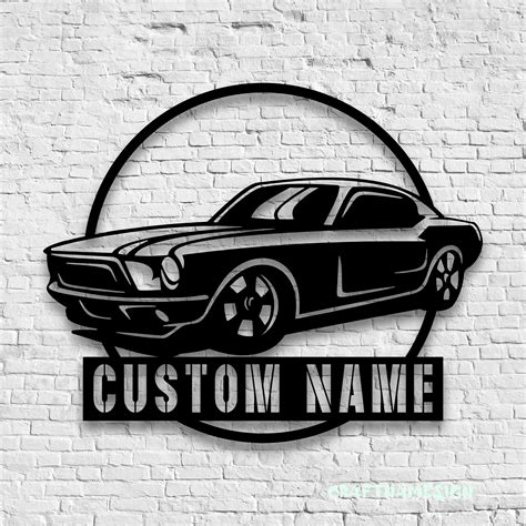 Custom Garage Metal Wall Decor Metal Art Wall Craft Name Sign