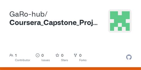 Github Garo Hub Coursera Capstone Project