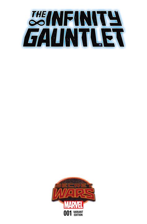The Infinity Gauntlet 1 Blank Cover Fresh Comics