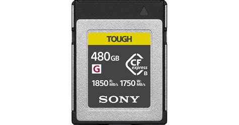 Sony 480GB CFexpress Type B TOUGH Memory Card CEB G480T B H