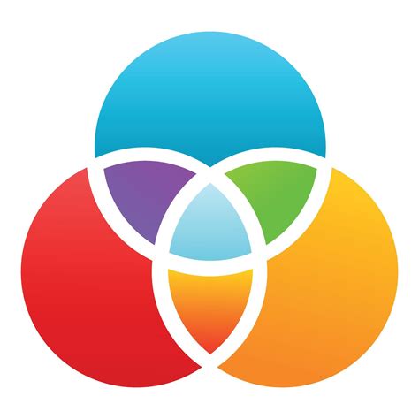 Cmyk Color Model Overlapping Circles Creating New Colors 50041220